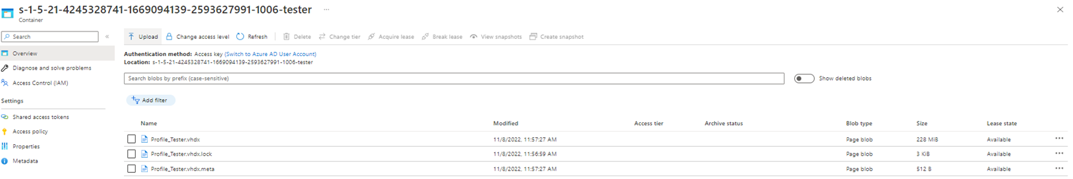 How to set up FSLogix in a storage account